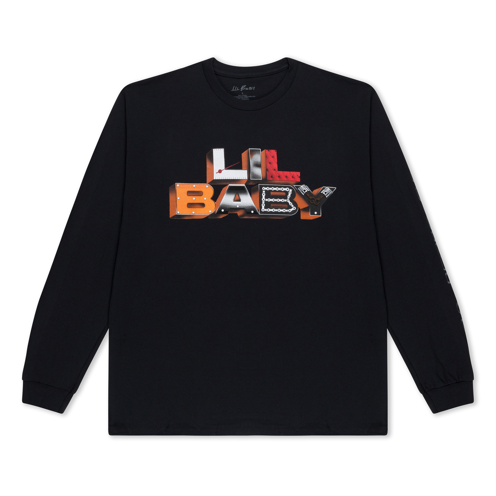 IOU TOUR MECHANICAL LONGSLEEVE (BLACK) – Lil Baby | Official Store