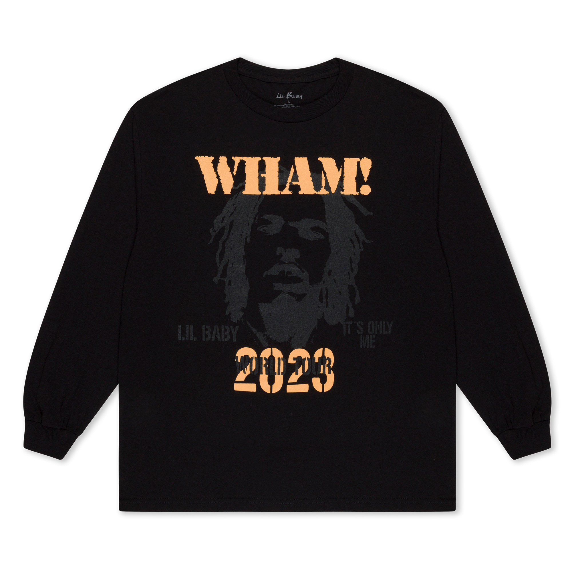 IOU TOUR WHAM LONGSLEEVE (BLACK) – Lil Baby | Official Store